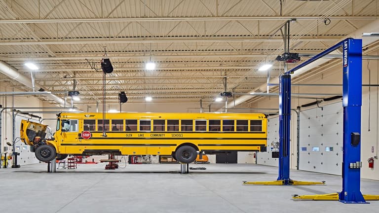 Glen Lake Community Schools Bus Garage - Mathison Architects