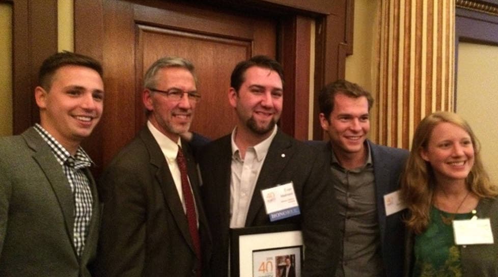 Evan Mathison Accepts 40 Under Forty Award with Team and Family - News ...