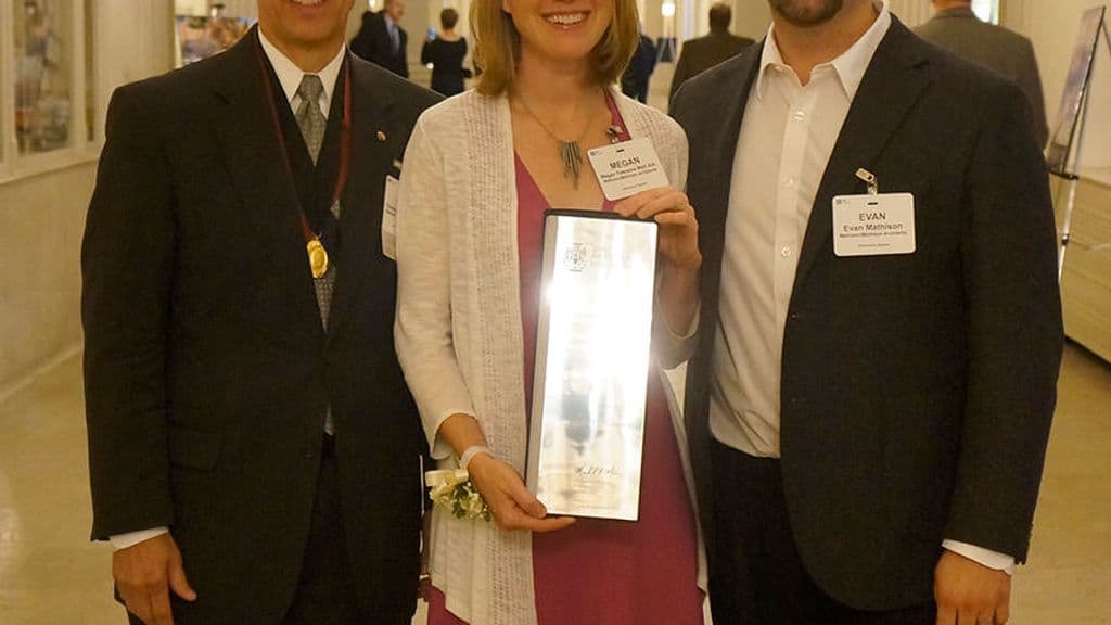 Megan Receives Her Award - Mathison | Mathison Architects