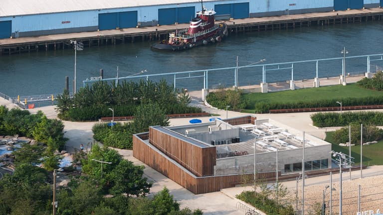 Harborview Cafe, Brooklyn Bridge Park - Mathison Architects